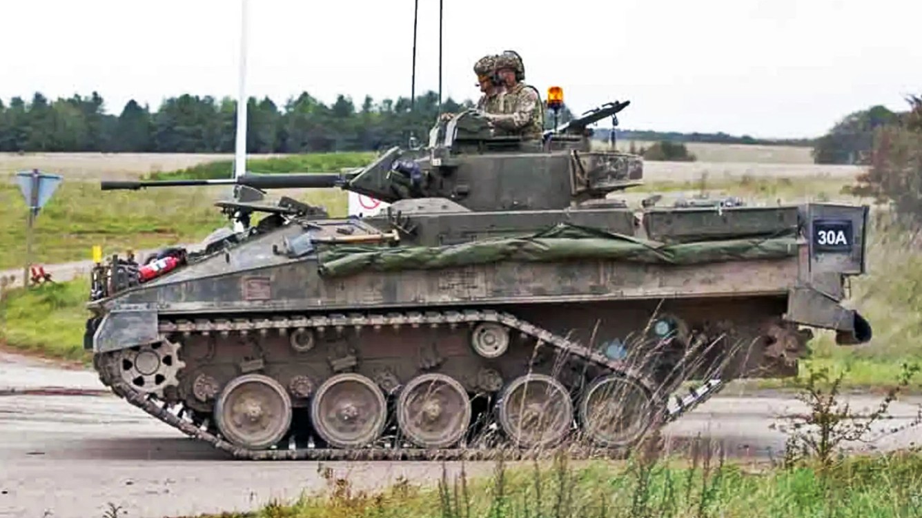 Warrior Fighting Vehicle Seen In Bizarre ‘Half-Track’ Configuration