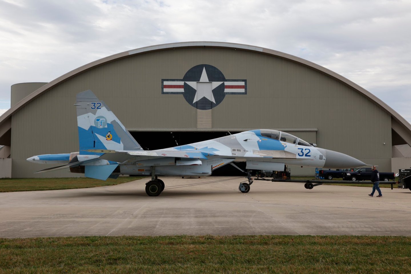Su-27 Absolutely Dwarfs All Jets Around It At Its New Home