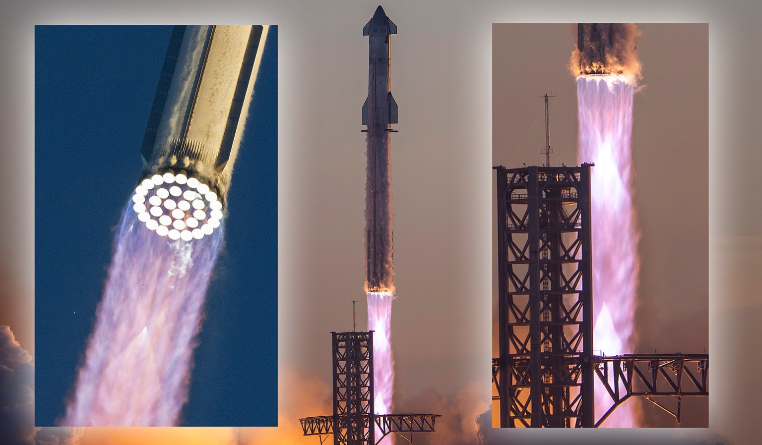 Starship's 33 Engines Created The Mother Of All 'Shock Diamonds'