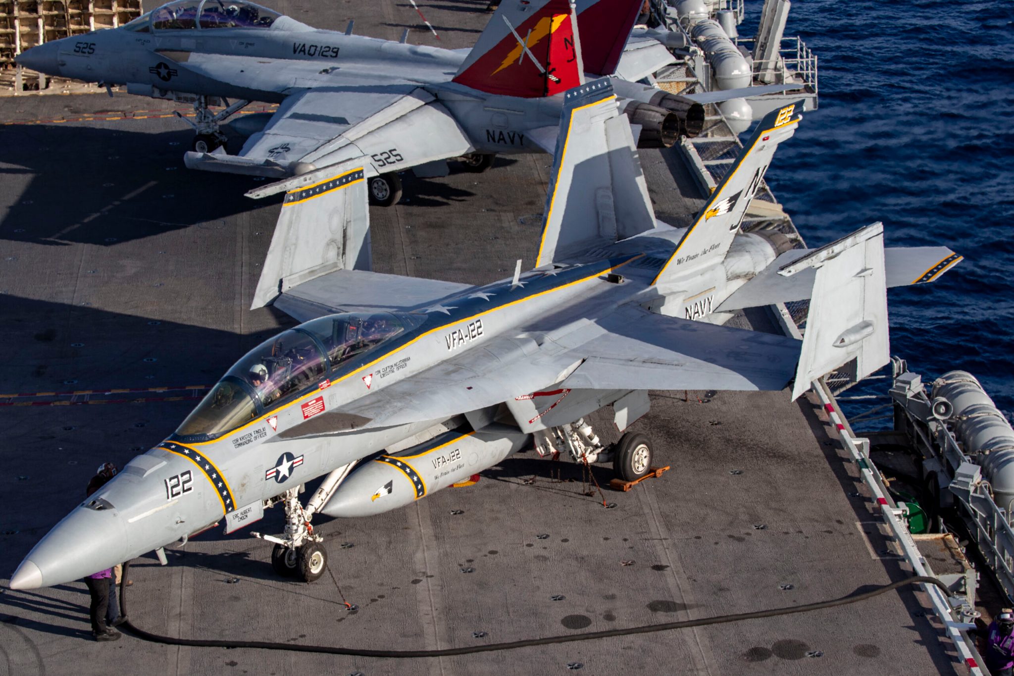 F-35C With Mirror-Like Coating Photographed Aboard Carrier