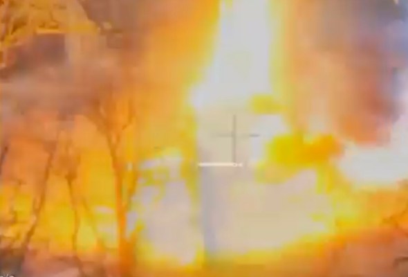 Tank Runs For Its Life Under Constant Barrage Of Attack Drones