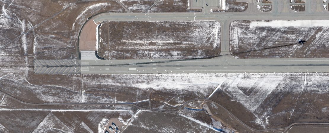 B-1B Bomber's Crash Landing Path Seen In Satellite Image