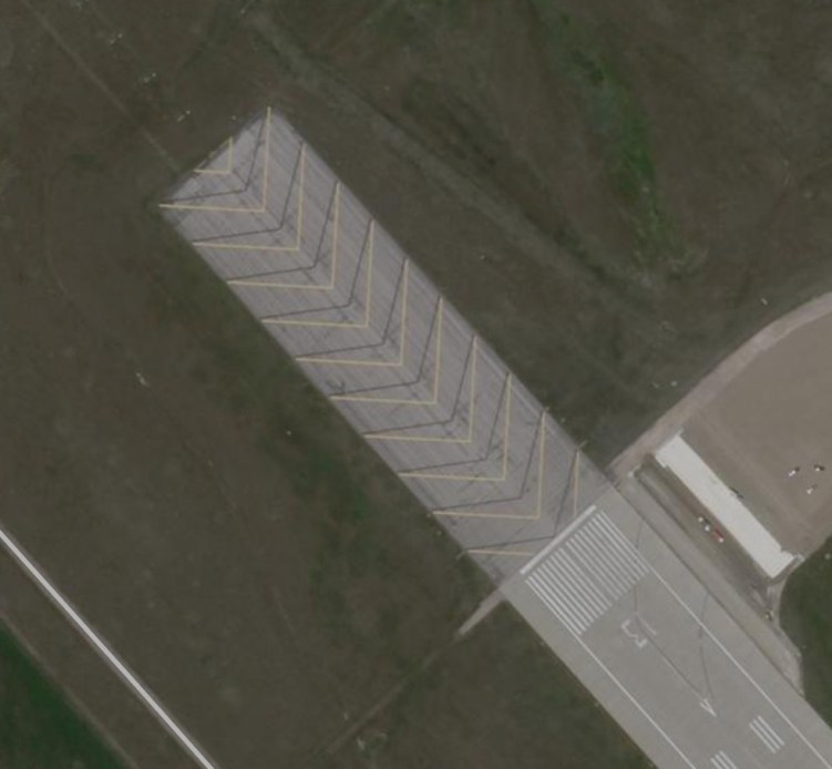 B-1B Bomber's Crash Landing Path Seen In Satellite Image
