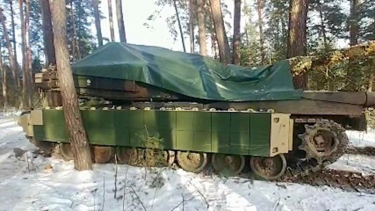 Ukrainian M1 Abrams Tank Seen With Explosive Reactive Armor