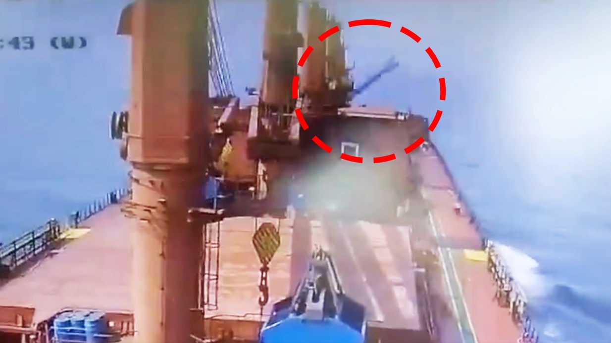 Video Of Anti-Ship Missile Striking Ship During Red Sea Attack Surfaces