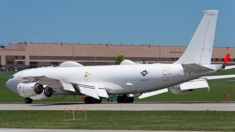 E-6B 'Doomsday Plane' Looks Like It's Been Through Armageddon