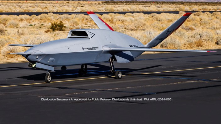 General Atomics' XQ-67A Off-Board Sensing Station Drone Breaks Cover