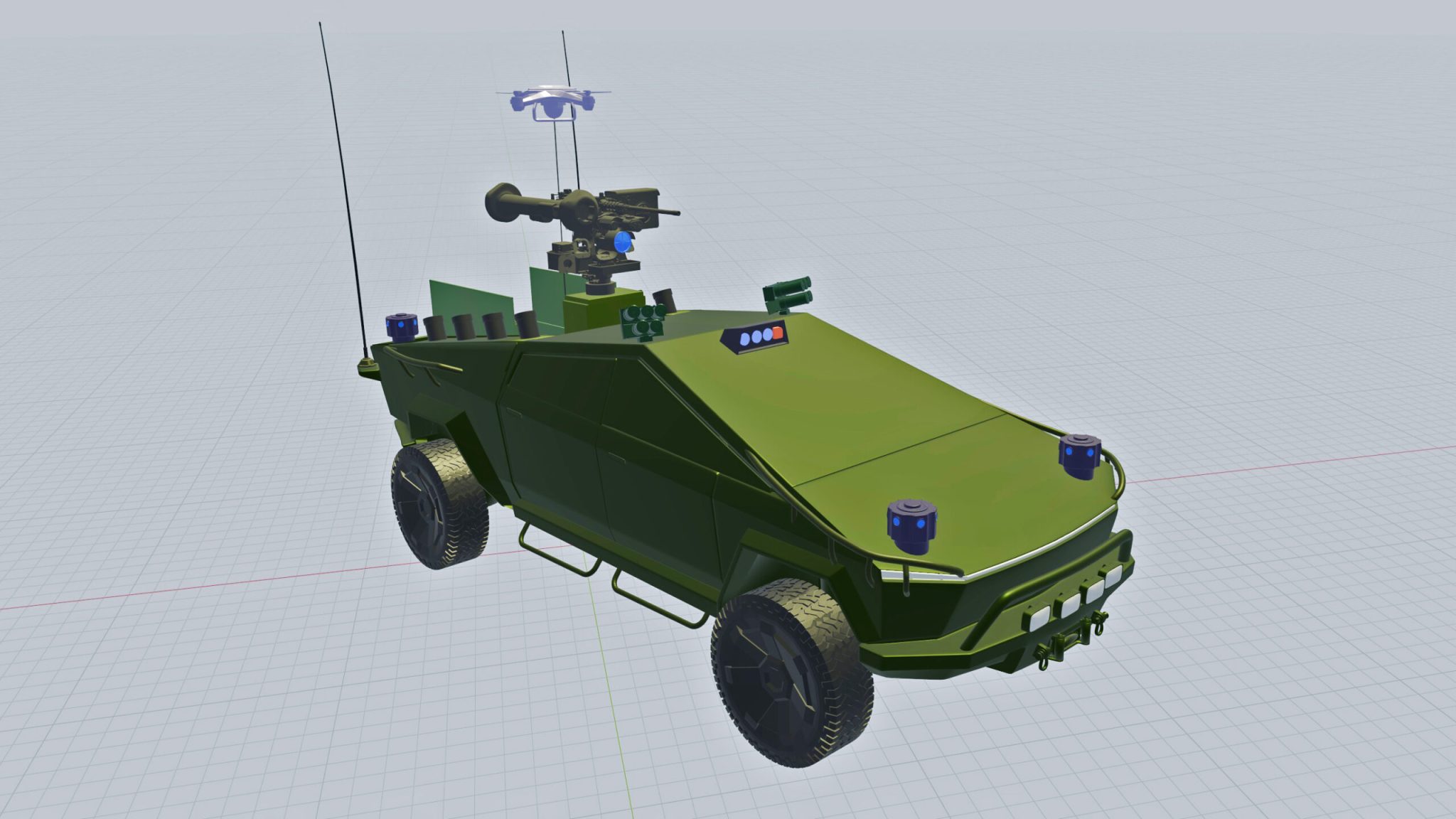 The Case For Turning Cybertruck Into A Militarized Unmanned Ground Vehicle