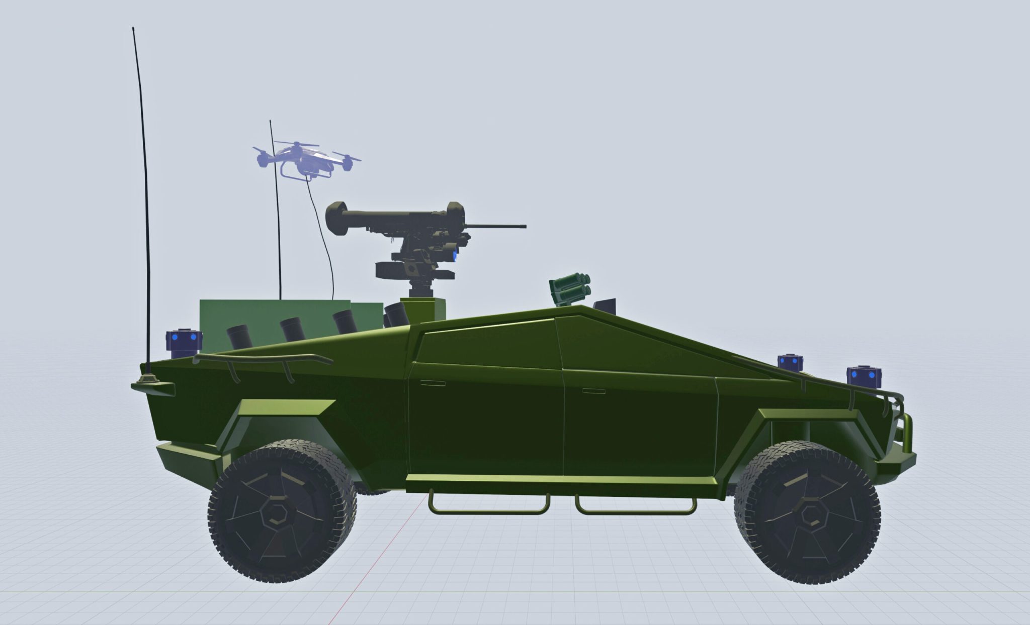 The Case For Turning Cybertruck Into A Militarized Unmanned Ground Vehicle