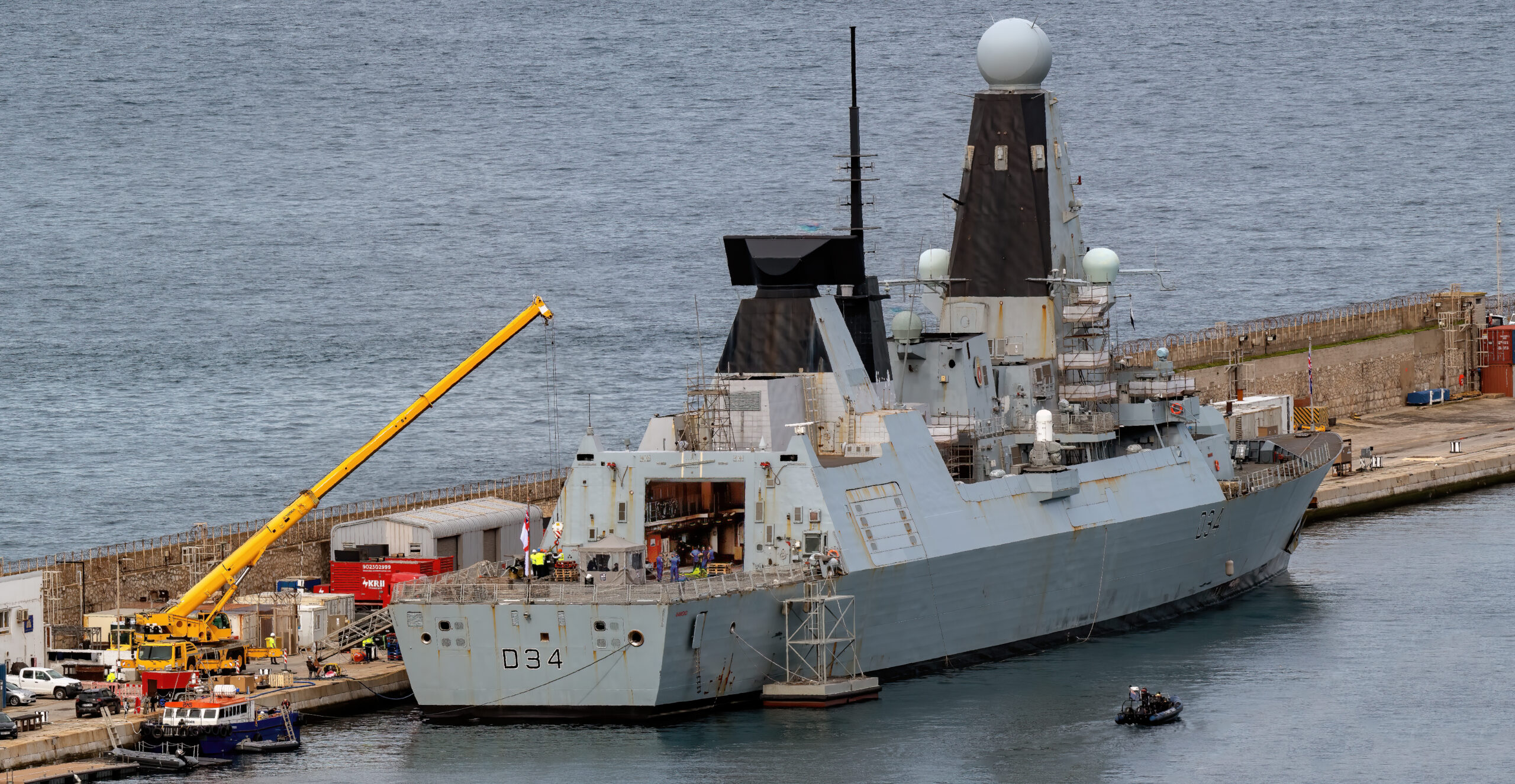 British Destroyer Rearming In Gibraltar, Heading Back To Red Sea