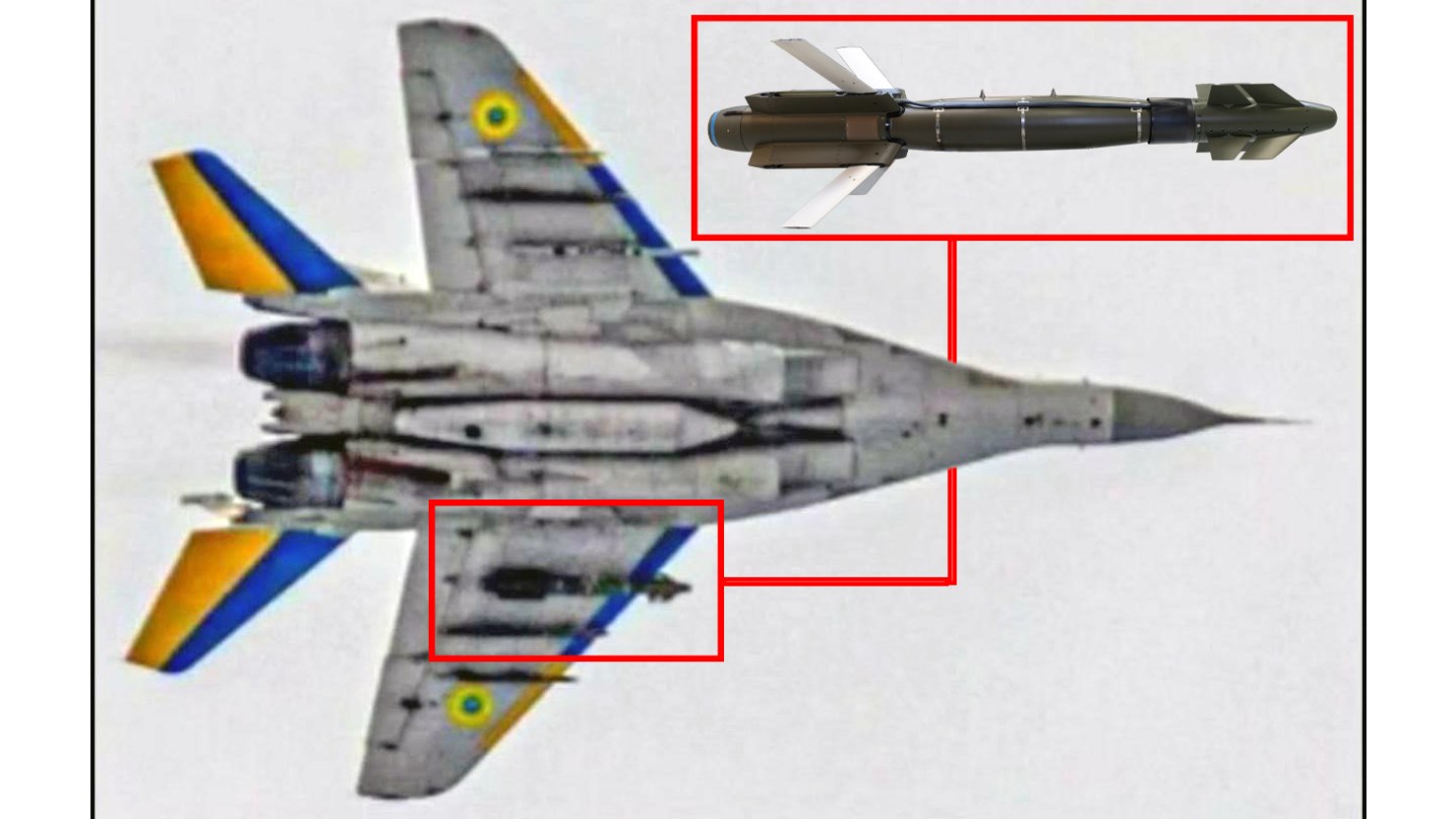 Ukraine’s MiG-29s Are Now Carrying French 'Hammer' Rocket-Assisted Bombs