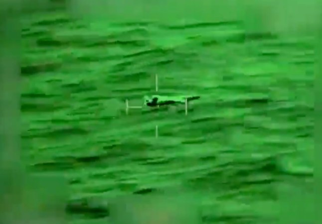 French Navy Helicopter Intercepting Houthi Drone Seen In New Video