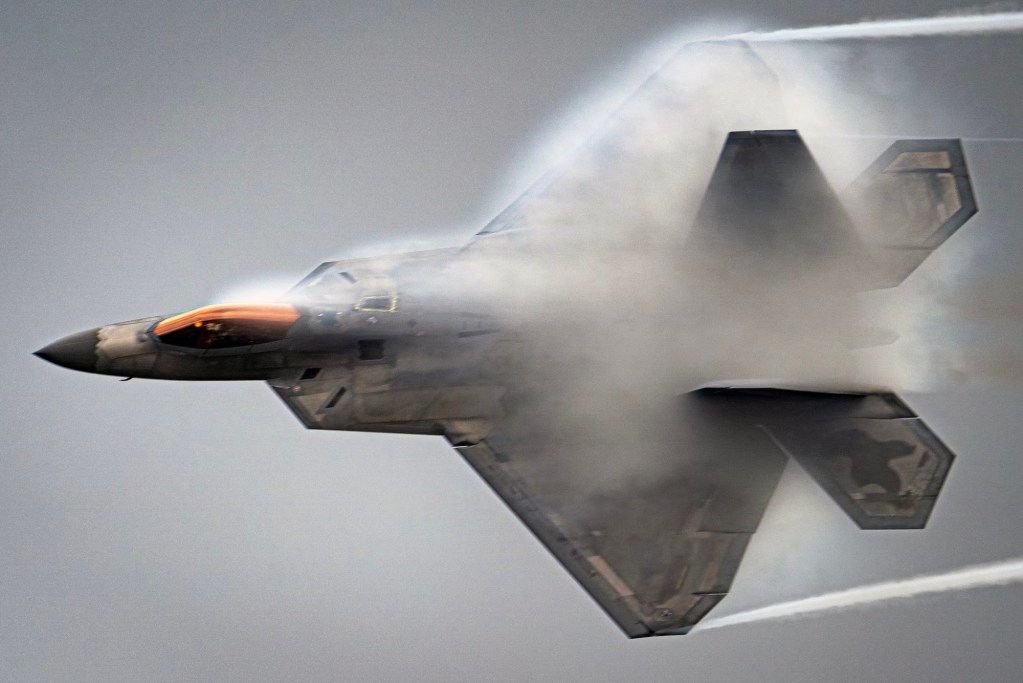 F-22 Spotted With New Stealth Wing Tanks, Infrared Sensor Pods