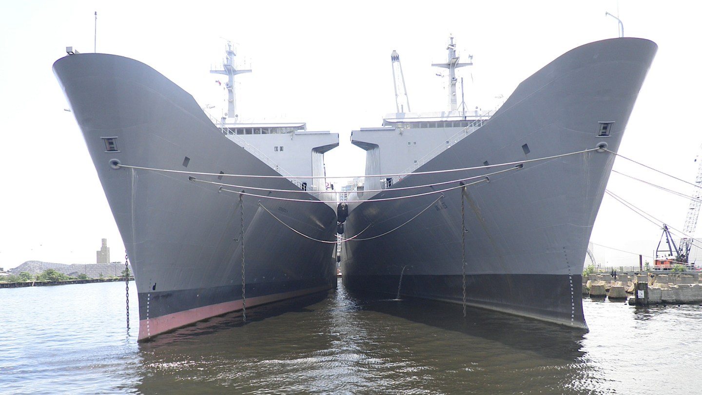 Two Of The Fastest U.S. Sealift Ships Trapped By Baltimore Bridge Collapse