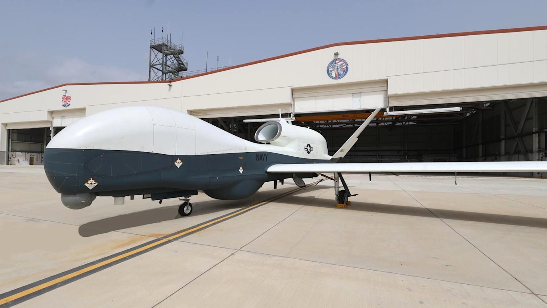 Navy MQ-4C Triton Drone Made Emergency Belly Landing At Naval Base ...