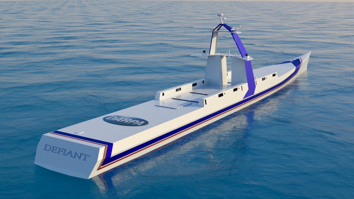 DARPA's Defiant Fully Uncrewed Demonstrator Ship Will Hit The Seas ...