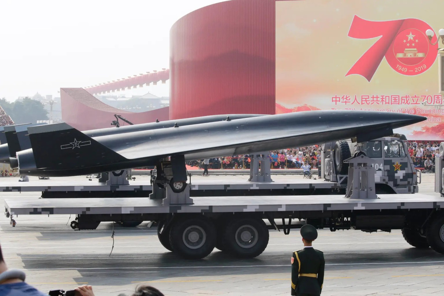 Black Mystery Craft Spotted Slung Under Chinese H-6 Bomber