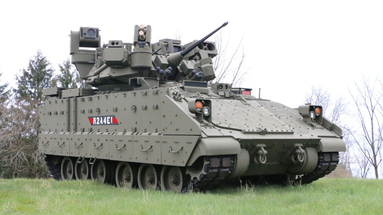 This Is The Army's New M2A4E1 Bradley That Features Iron Fist Protection