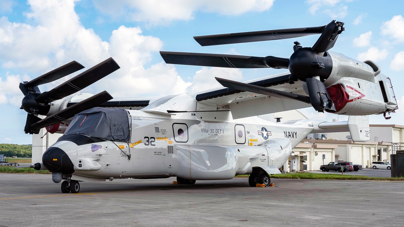 Navy CMV-22B Ospreys Only Allowed To Fly 30 Minutes From A Divert ...