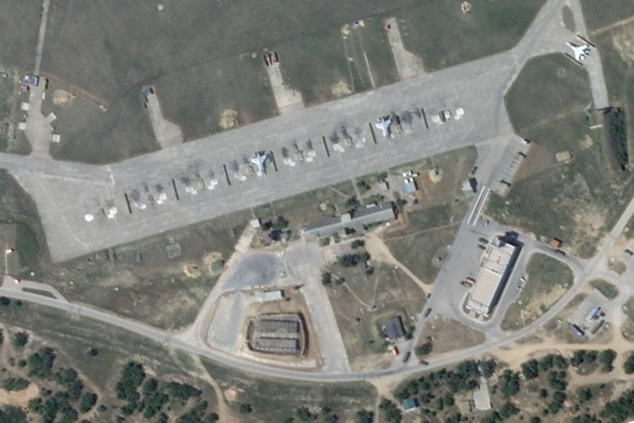 Damage To Russia's Belbek Air Base In Crimea Seen After Ukrainian Strikes