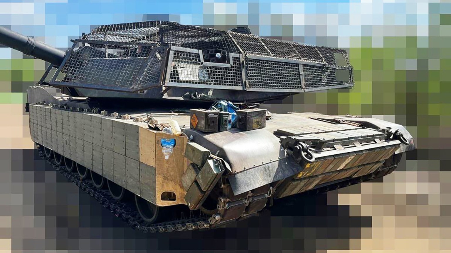 Ukrainian M1 Abrams Tanks Get Elaborate 'Cope Cages,' Soviet Explosive ...