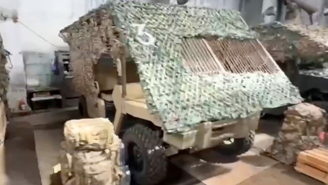 Cartel Narco Tank With Cope Cage Anti-Drone Armor Emerges