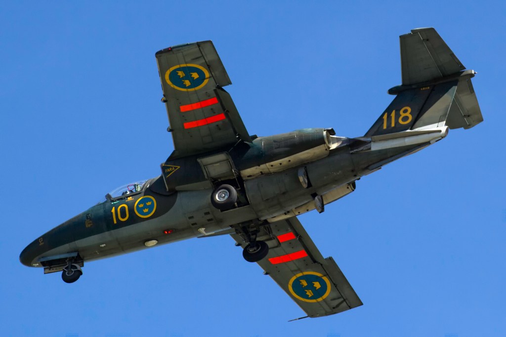 Sweden’s Unique Little Saab 105 Jet Retired After 57 Years