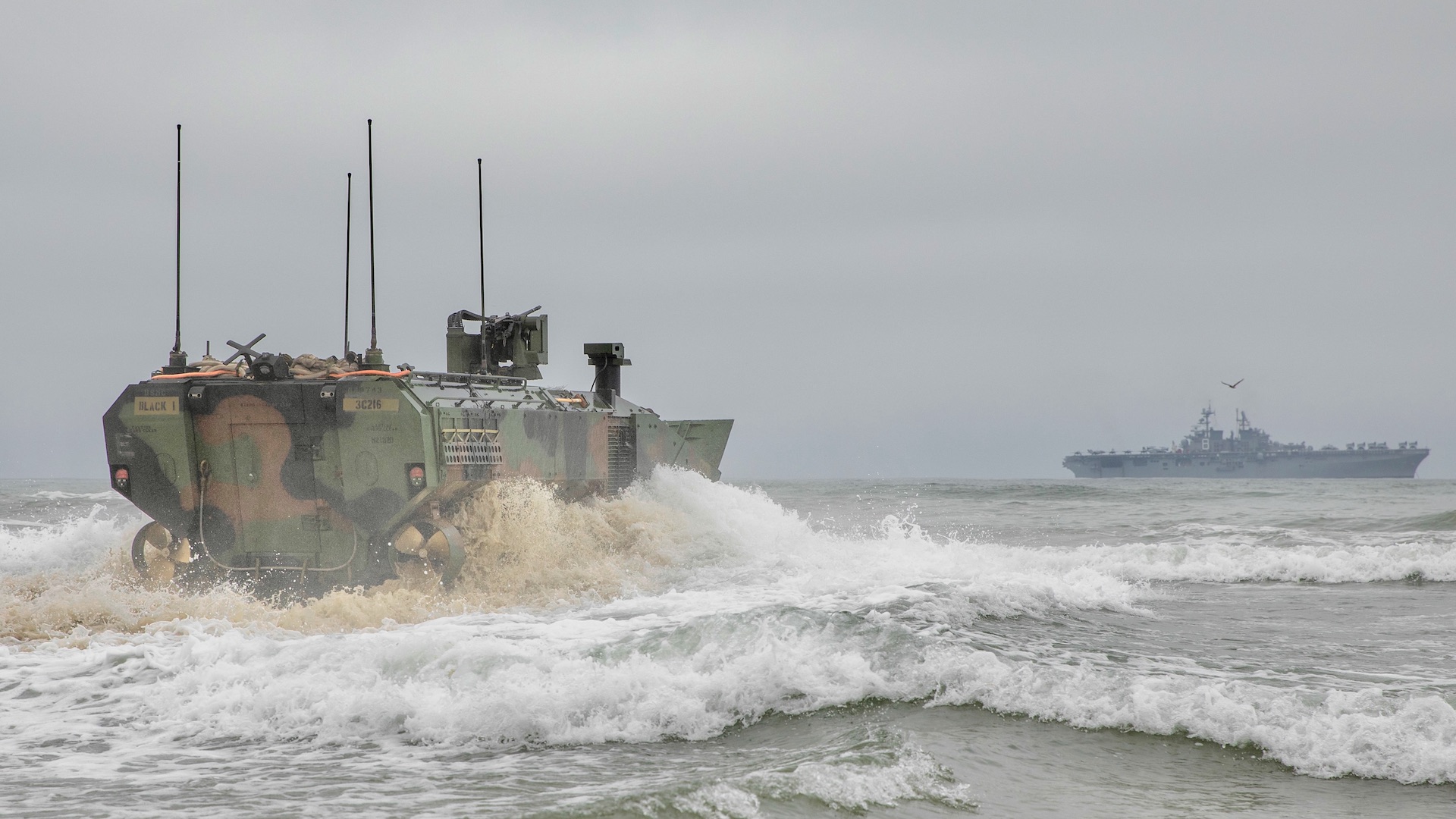 USMC's New ACV Amphibious Assault Vehicles Have Arrived In Japan