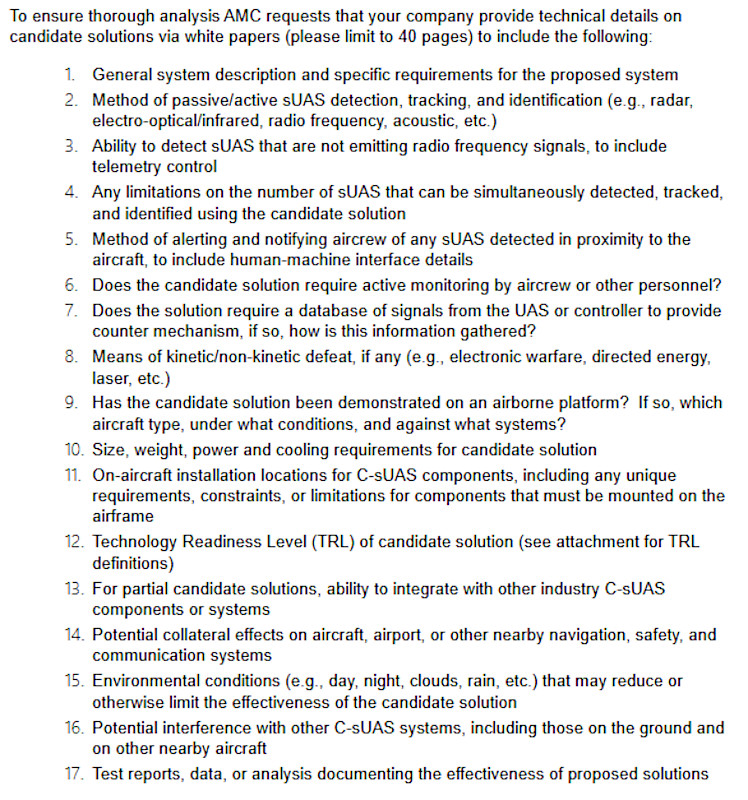 Built-In Counter-Drone Defenses Sought For Air Force Transports, Tankers