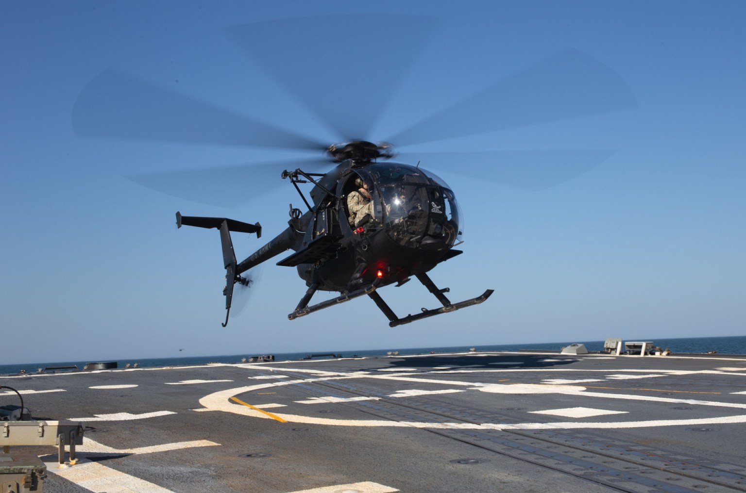 Blue Camouflage MH-6 Little Birds Point To Night Stalkers' Pacific Pivot