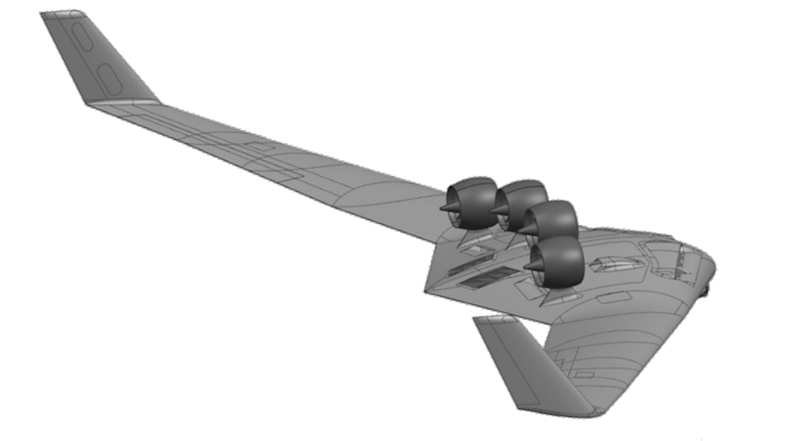Shadowy XRQ-73 Hybrid-Electric Stealthy Flying Wing Drone Emerges