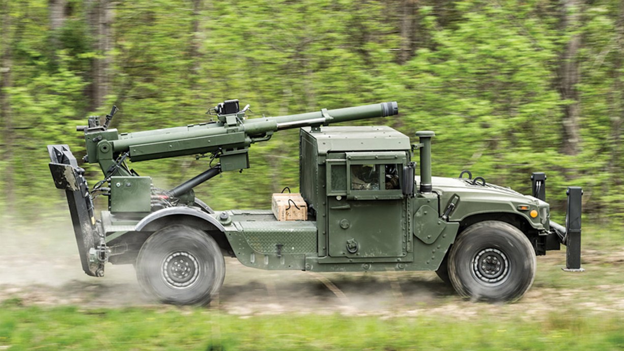 Humvee-Mounted Low-Recoil 105mm Howitzer To Make Combat Debut In Ukraine