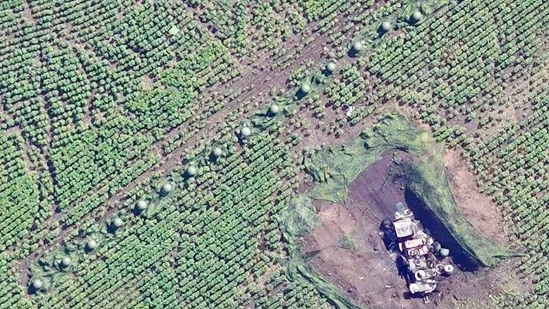What Is This Mystery Row Of Spheres In A Ukrainian Field?