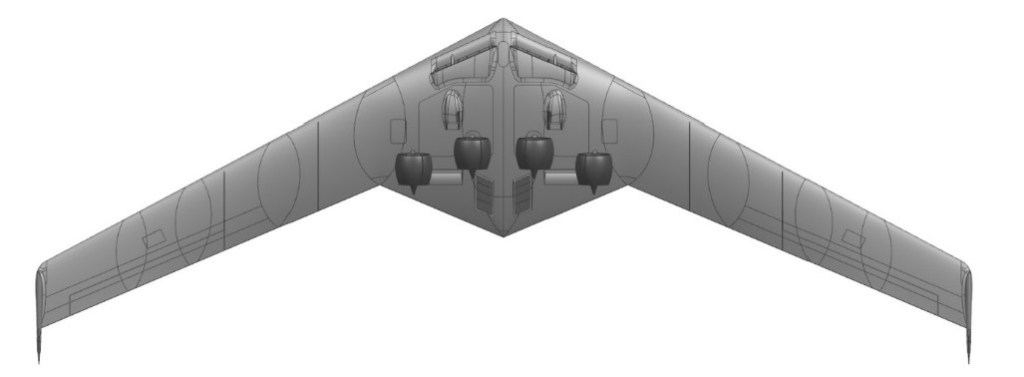 Shadowy XRQ-73 Hybrid-Electric Stealthy Flying Wing Drone Emerges