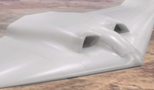 Shadowy XRQ-73 Hybrid-Electric Stealthy Flying Wing Drone Emerges
