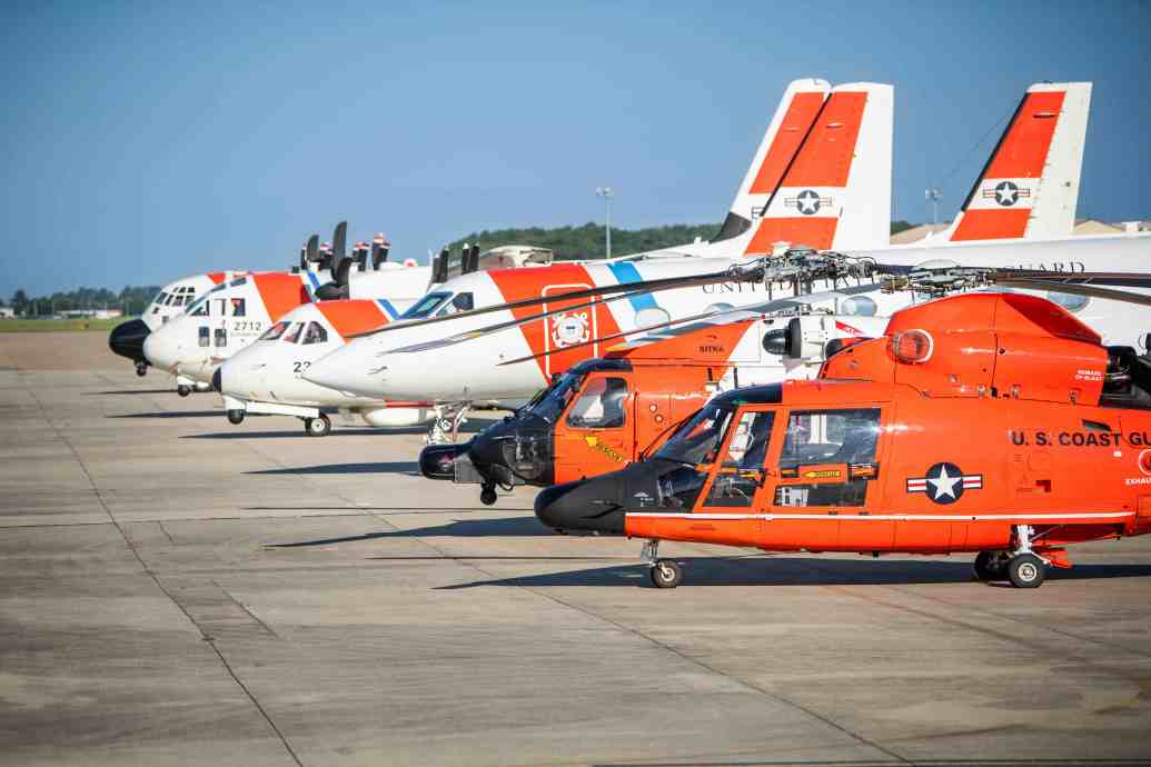 Every Coast Guard Aircraft Type Pictured Together In Rare 'Family Photo'