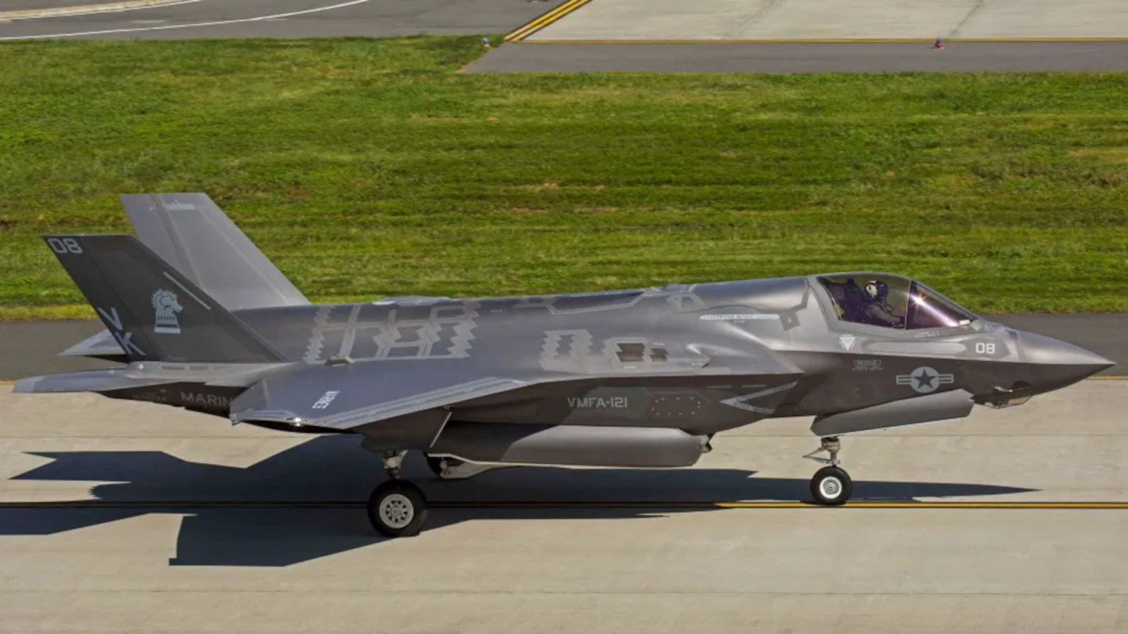 F-35B Pilot Seen Leaping From Jet In Japan