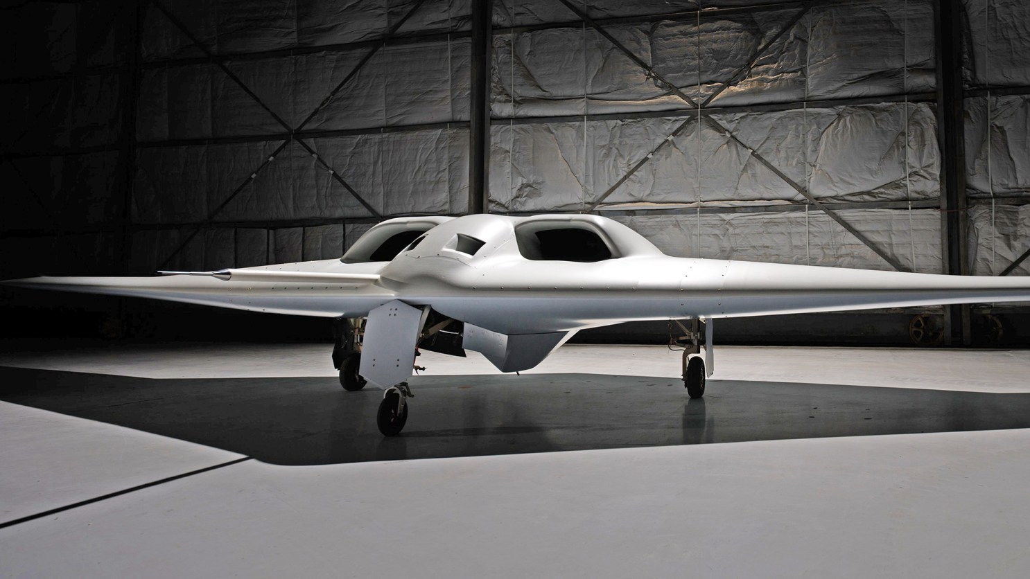 Our Best Look Yet At The XRQ-73 Hybrid-Electric Stealthy Flying Wing Drone
