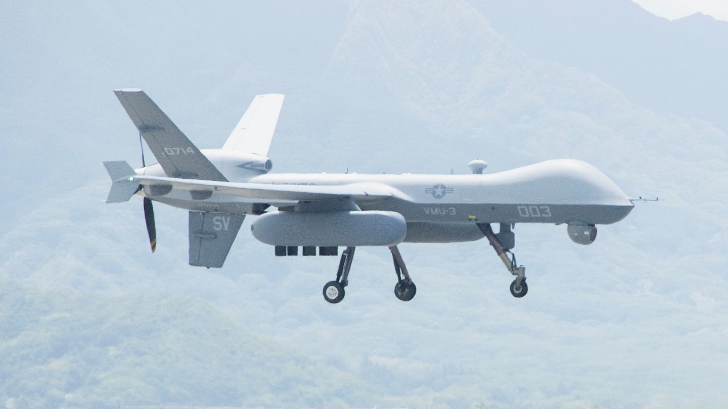 New Electronic Warfare Pod Turns Marine MQ-9 Reaper Into "A Black Hole"