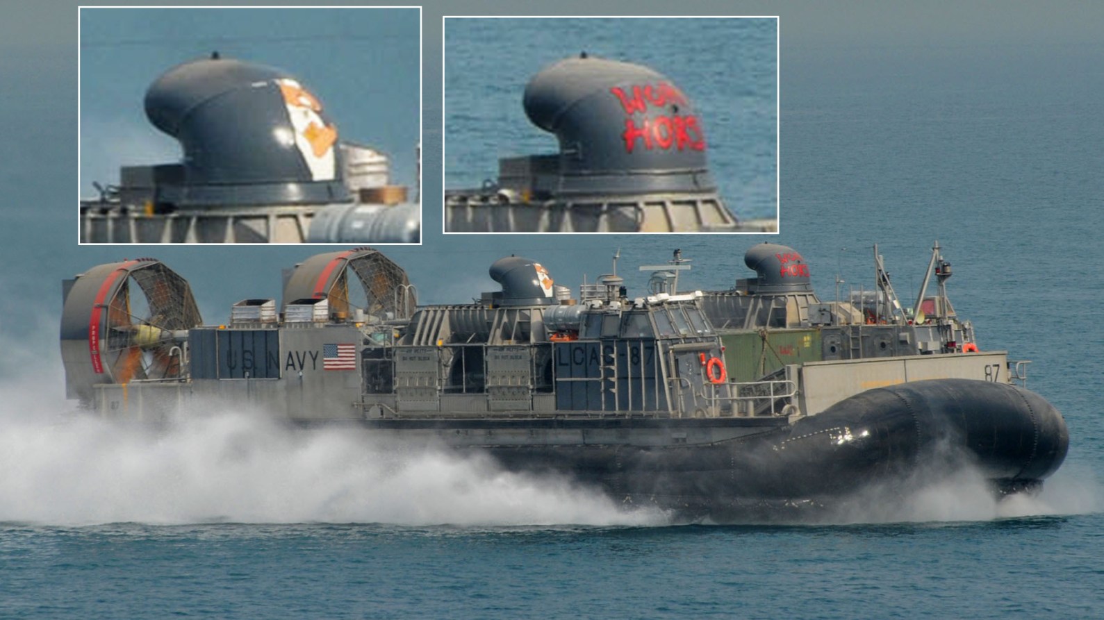Check Out This Navy LCAC Hovercraft Adorned With Joker Artwork