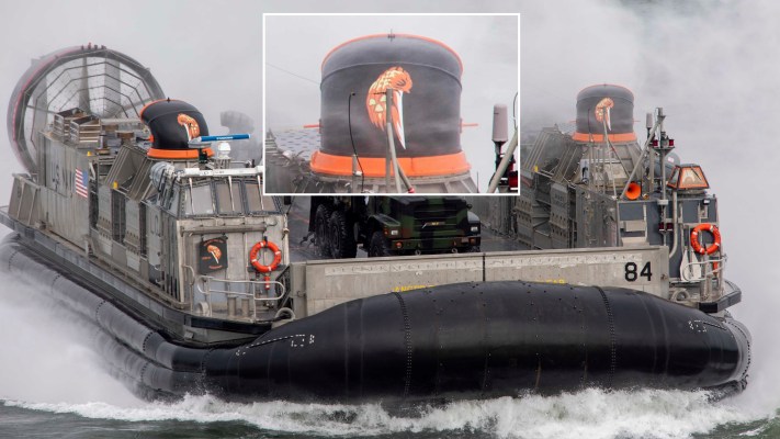 Check Out This Navy LCAC Hovercraft Adorned With Joker Artwork
