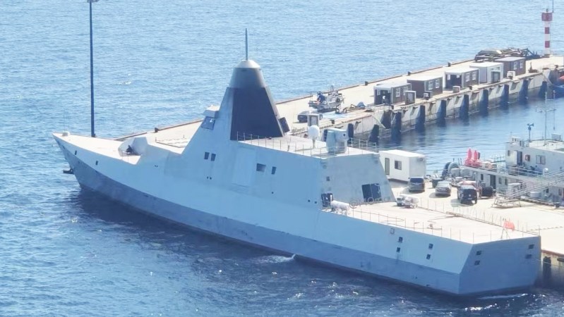 Our Best Look At China’s Stealthy Experimental Corvette
