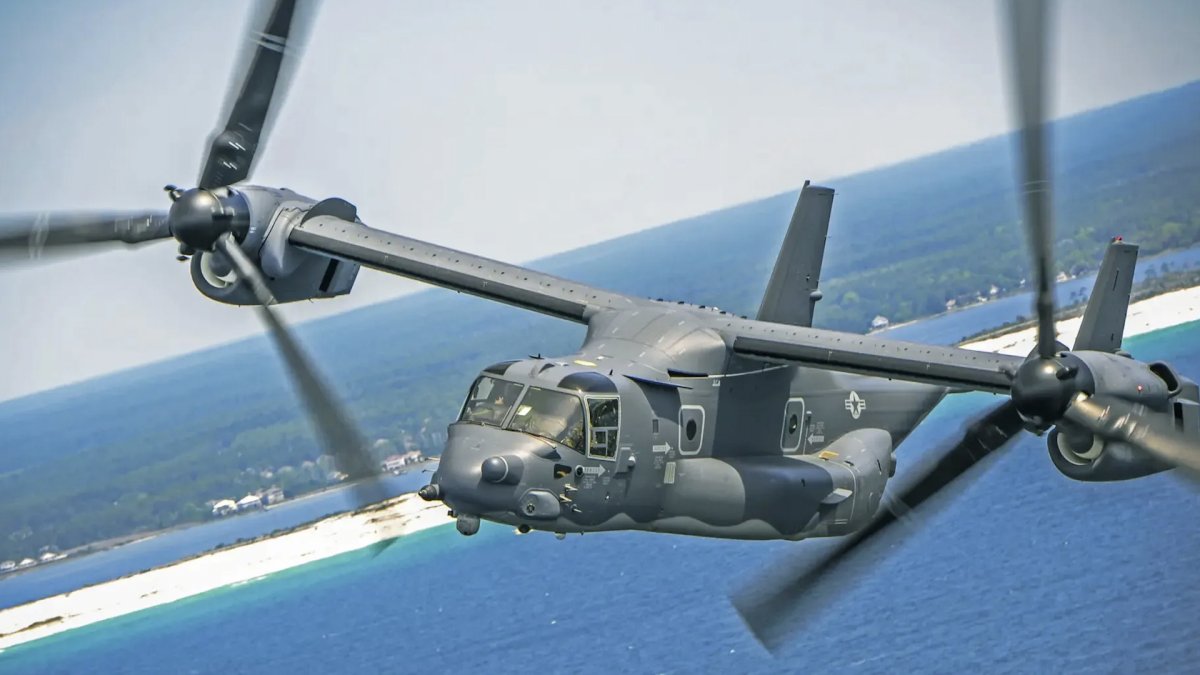CV-22 Osprey Crash In Japan Was Caused By Gearbox Failure