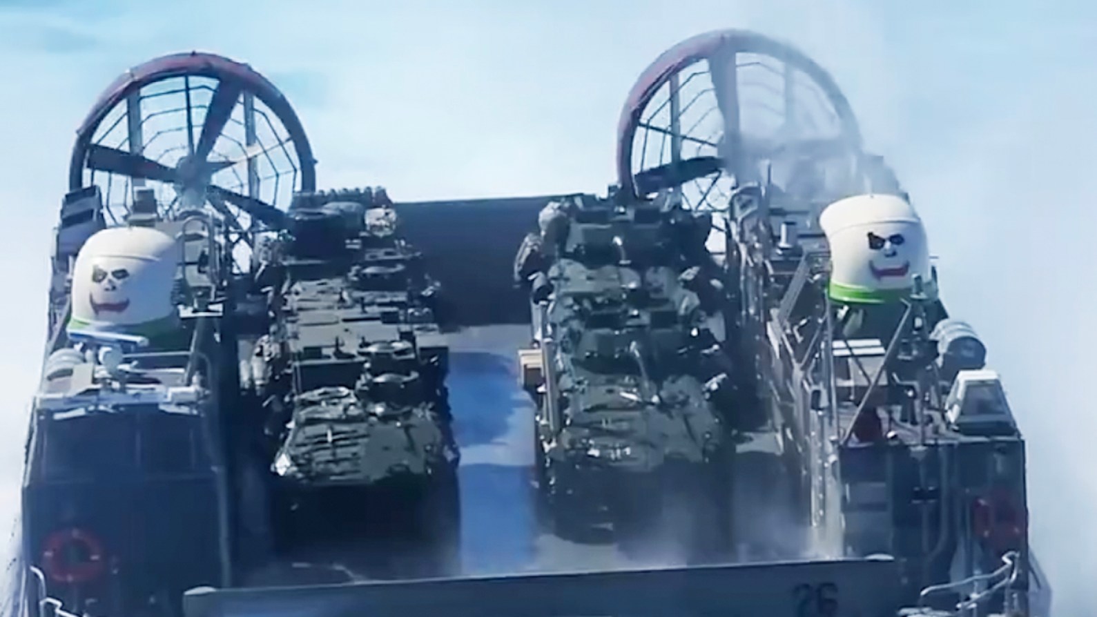 Check Out This Navy LCAC Hovercraft Adorned With Joker Artwork