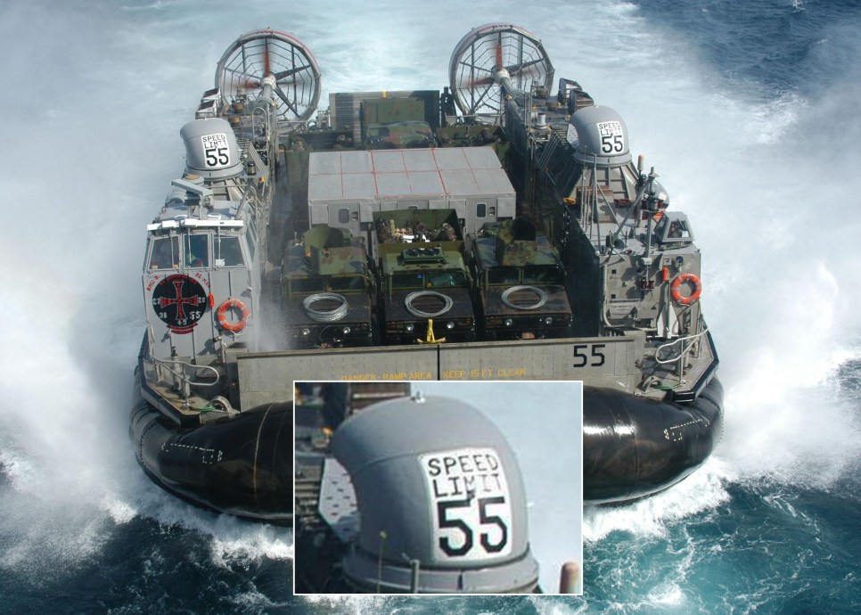 Check Out This Navy LCAC Hovercraft Adorned With Joker Artwork