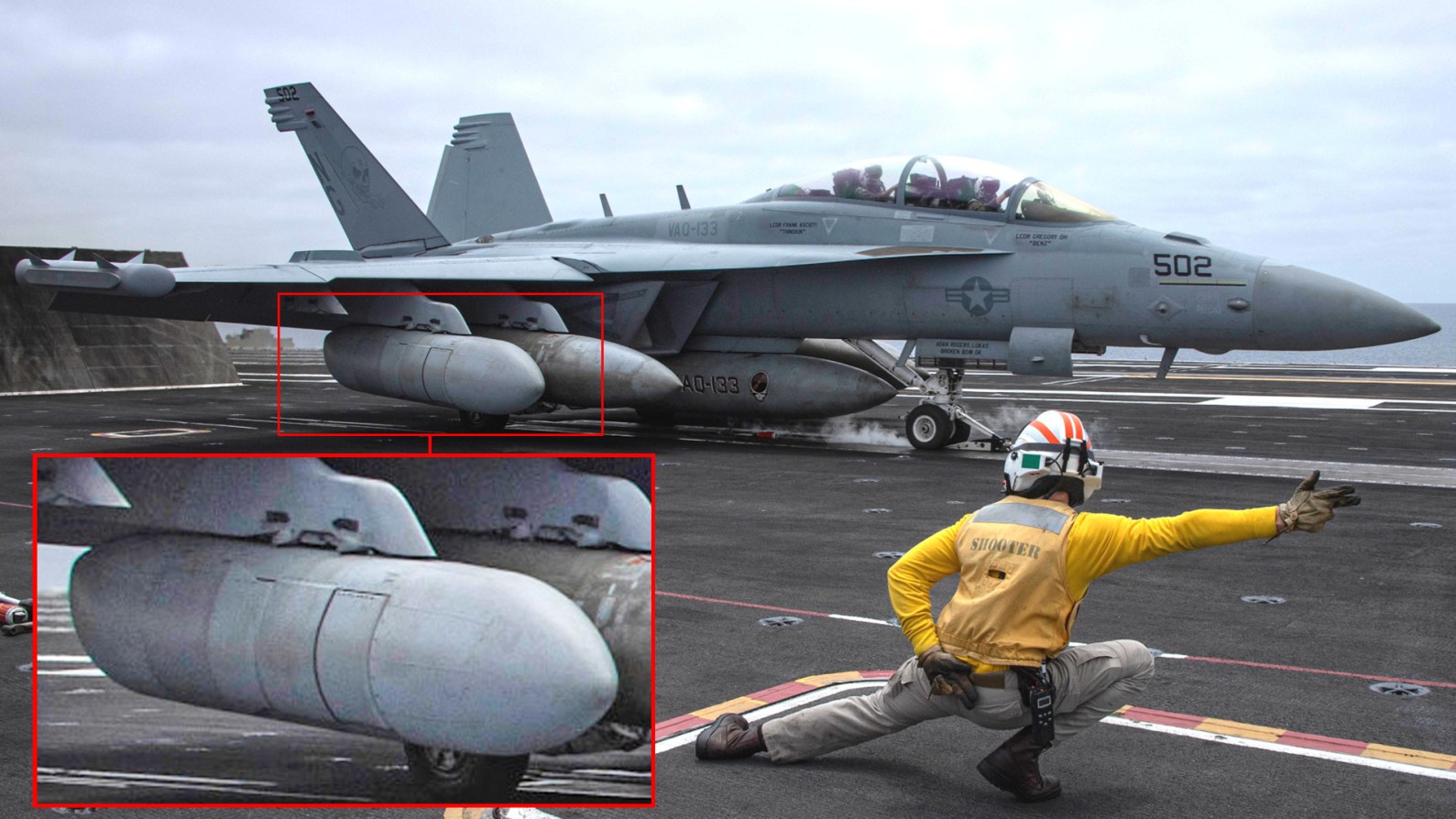 EA-18G Growlers With New Jamming Pods Onboard Carrier Heading To Middle ...