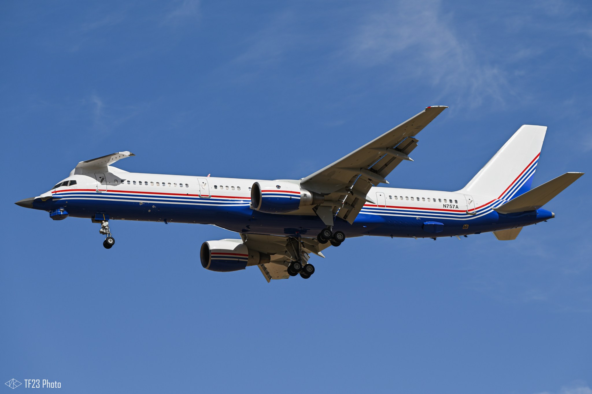 Boeing’s 757 ‘Catfish’ Flying F-22 Avionics Testbed Emerges With Retro Look