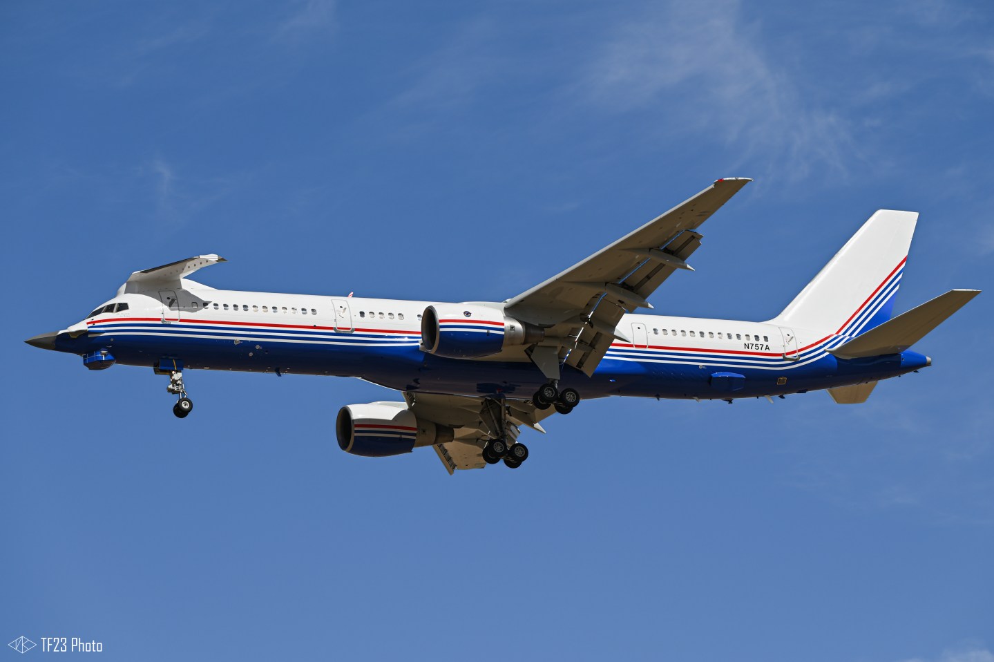 Boeing’s 757 ‘Catfish’ Flying F-22 Avionics Testbed Emerges With Retro Look