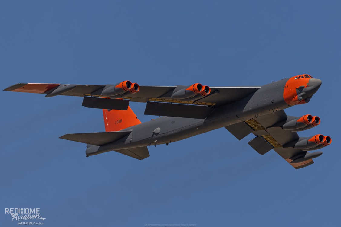 B-52 Emerges In Striking Retro Orange Paint Scheme