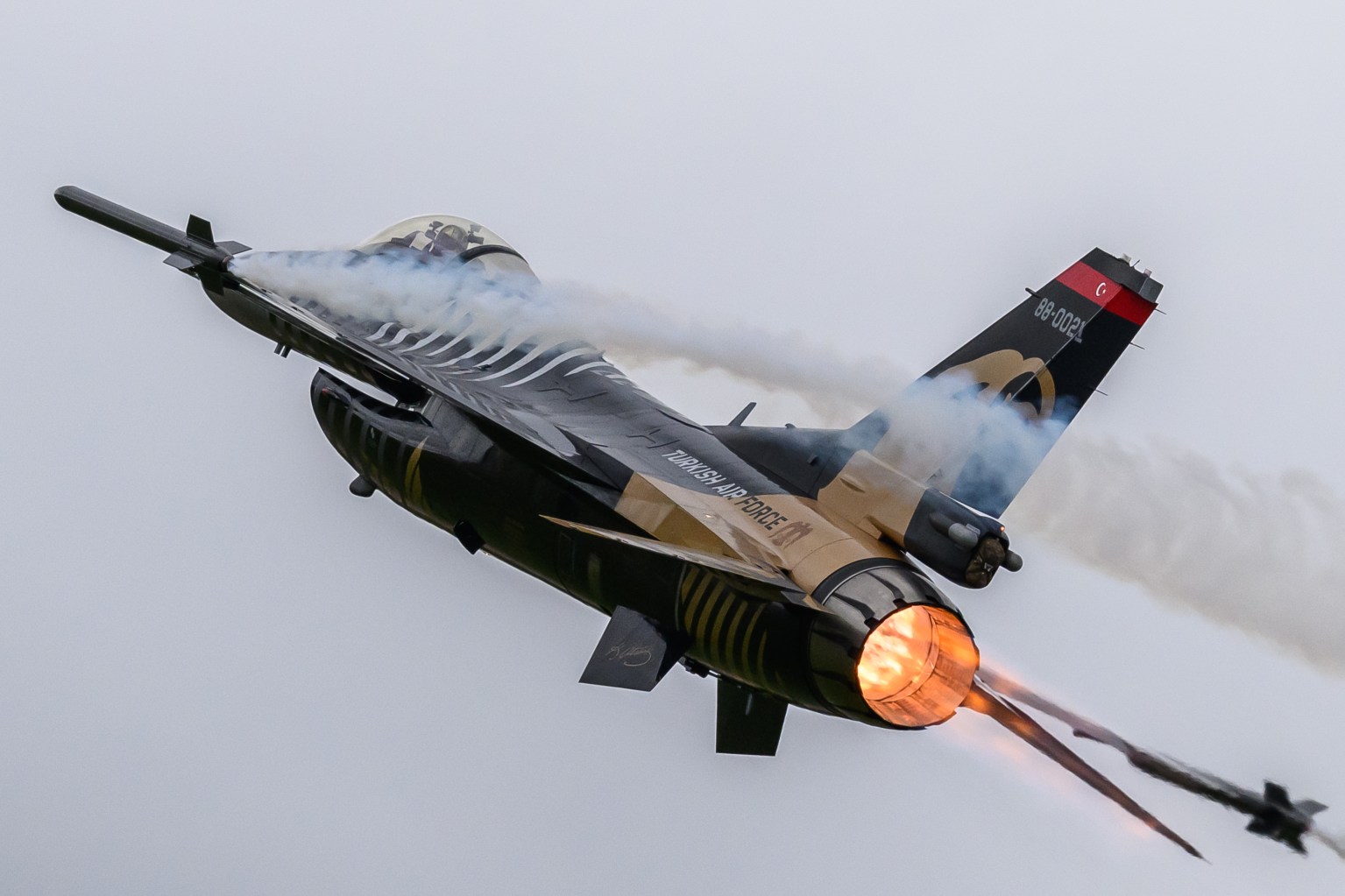 Watch Turkey's 'Solo Turk' F-16 Demo Jet's Close Call During A Recent ...